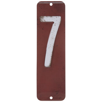 License Plate Number Metal Sign - 7 | Hobby Lobby | 1507441