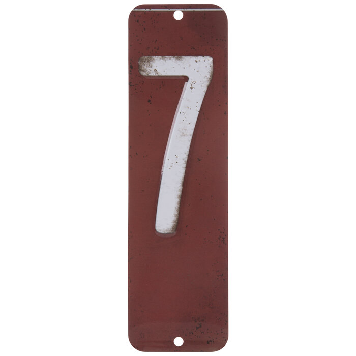 License Plate Number Metal Sign - 7 | Hobby Lobby | 1507441