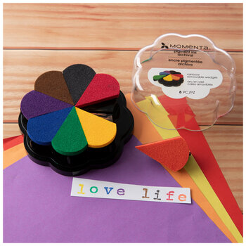 Rainbow Momenta Pigment Ink Wedges | Hobby Lobby | 1925890