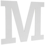 White Wood Letter M - 9 1/2" | Hobby Lobby | 2171403