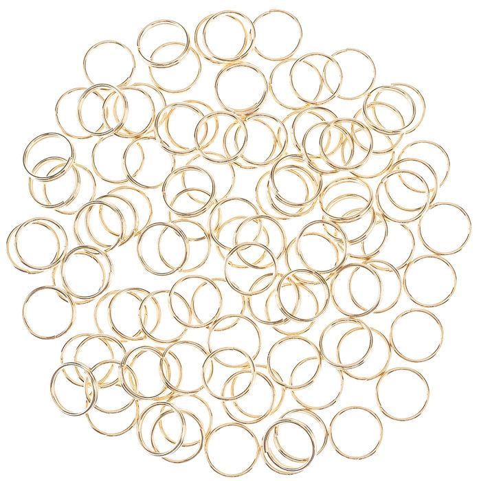 18K Gold Plated Split Rings - 9mm | Hobby Lobby | 1425545