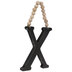 Black Beaded Letter Wood Wall Decor - X | Hobby Lobby | 2223774