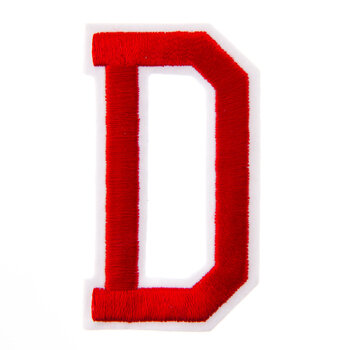 Red Embroidered Iron-On Letter D - 3" | Hobby Lobby | 271353