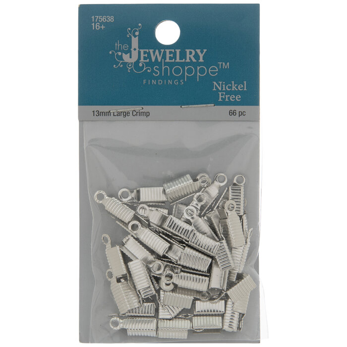 Ridged Cord Crimps - 13mm | Hobby Lobby | 175638