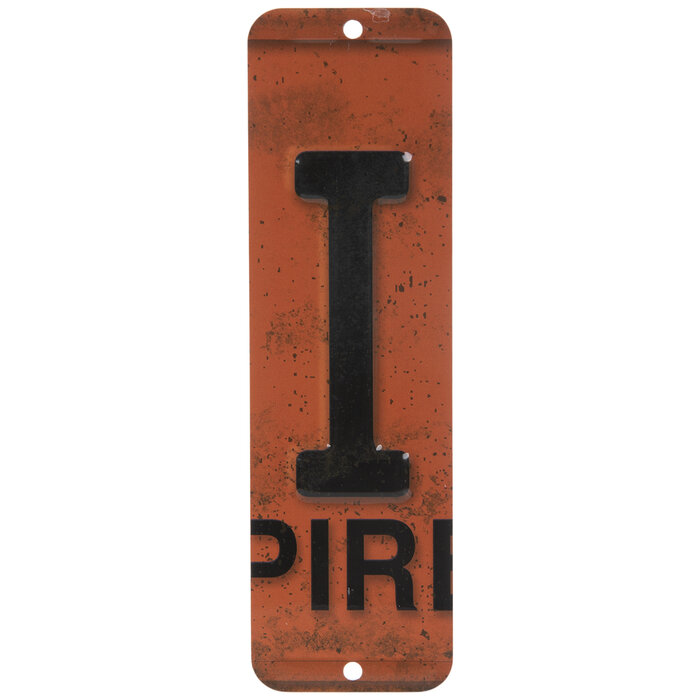 License Plate Letter Metal Sign - I | Hobby Lobby | 1507227