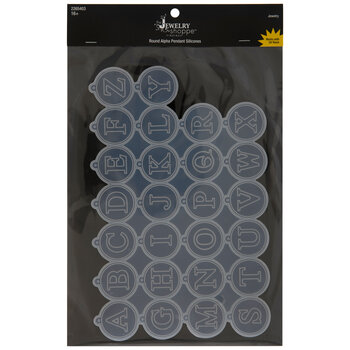 Round Alpha Charm Silicone Mold | Hobby Lobby | 2265403
