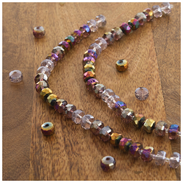 Faceted Glass Disc Bead Strands | Hobby Lobby | 1804905