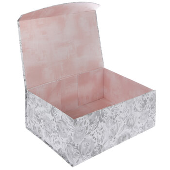 Gray & White Floral Box | Hobby Lobby | 2251429
