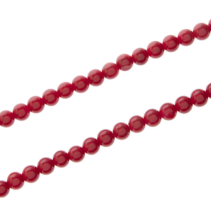 Dark Red Round Glass Bead Strands - 8mm | Hobby Lobby | 1041425