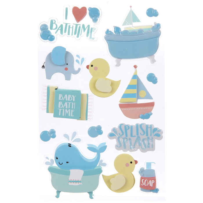 Bath Time 3D Stickers | Hobby Lobby | 877324
