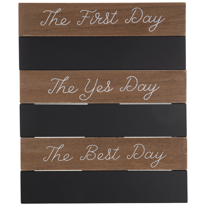 The First Day Chalkboard Wood Decor | Hobby Lobby | 2022960