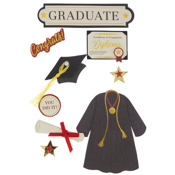 Graduation 3D Stickers | Hobby Lobby | 916767