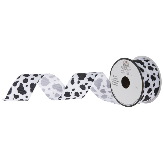 Cow Print Ribbon - 1 1/2" | Hobby Lobby | 2253870