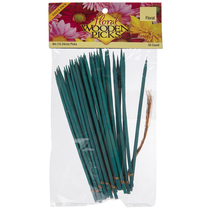 Wood Floral Picks With Wire - 6" | Hobby Lobby | 270041