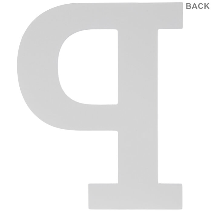 White Wood Letter P - 9 1/2" | Hobby Lobby | 2171437