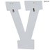 White Letter Wood Wall Decor - V | Hobby Lobby | 798975