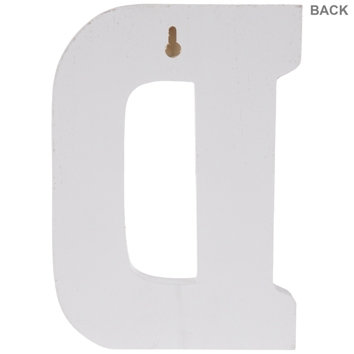 White Letter Wood Wall Decor - D | Hobby Lobby | 1897156