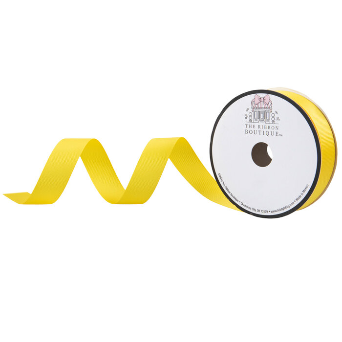 Yellow Grosgrain Ribbon - 7/8" | Hobby Lobby | 512673