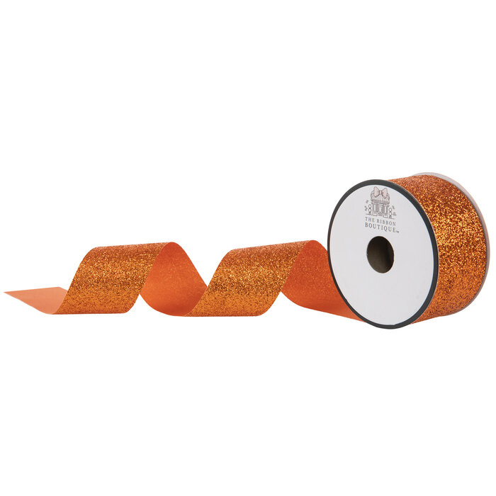 Orange Glitter Ribbon - 1 1/2" | Hobby Lobby | 378026