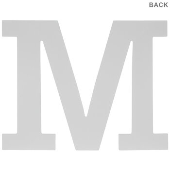 White Wood Letter M - 9 1/2" | Hobby Lobby | 2171403