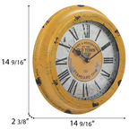 Antique Yellow Metal Wall Clock | Hobby Lobby | 191312