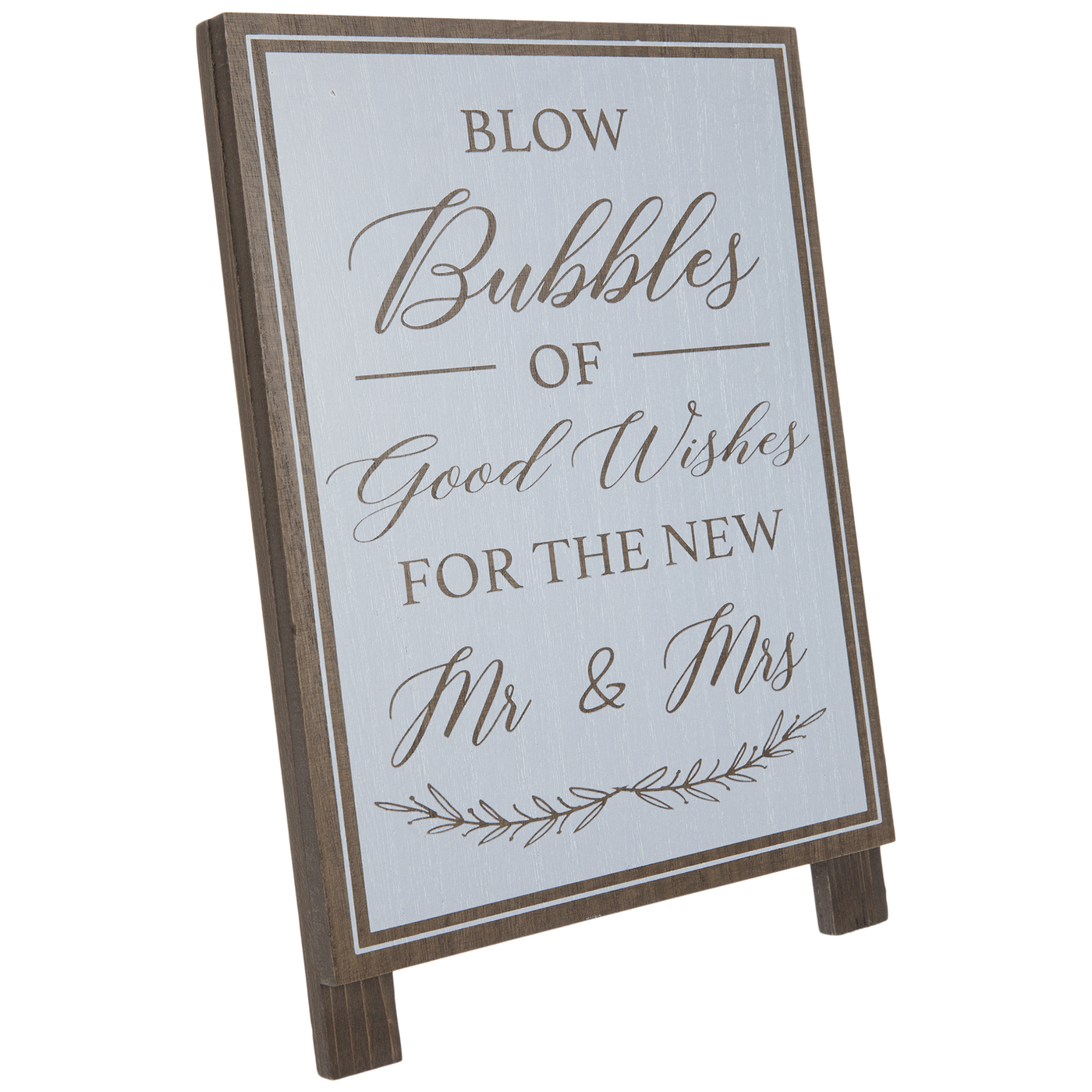 ceremony sign Wooden Wedding Signs -nc send off sign wedding bubbles ...