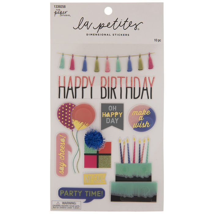 Happy Birthday 3D Stickers | Hobby Lobby | 1339258