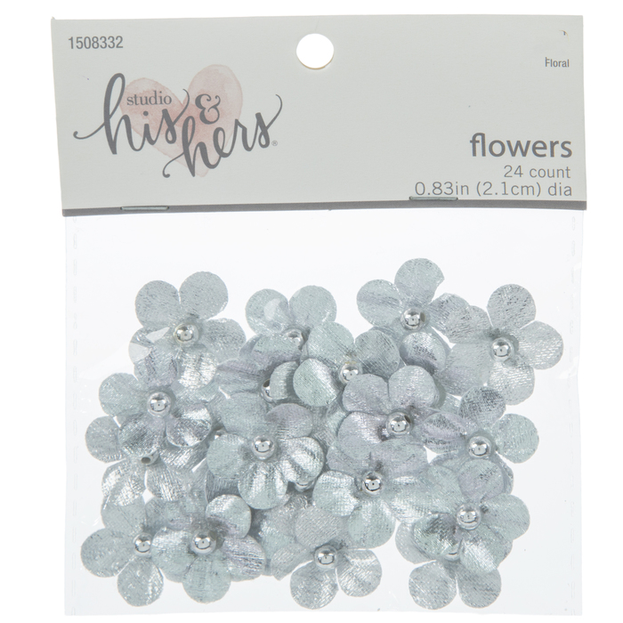 Silver Metallic Flowers | Hobby Lobby | 1508332