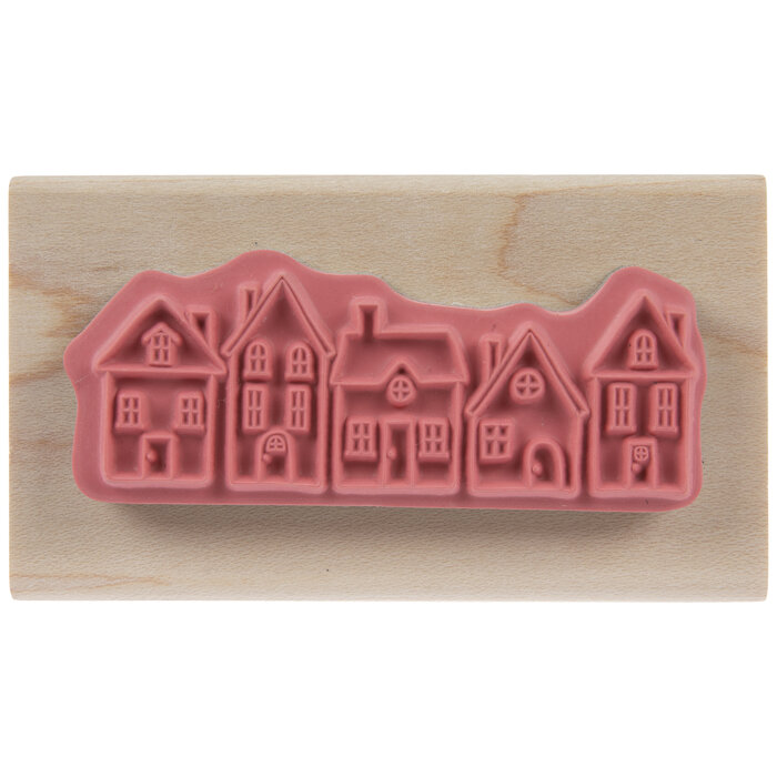 Houses Rubber Stamp | Hobby Lobby | 2244416