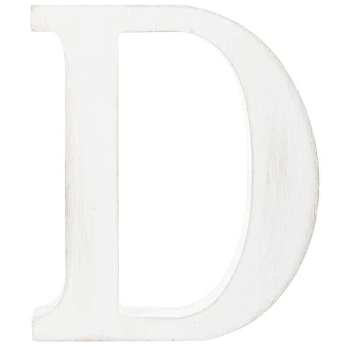 Whitewash Letter Wood Wall Decor - D | Hobby Lobby | 1529379