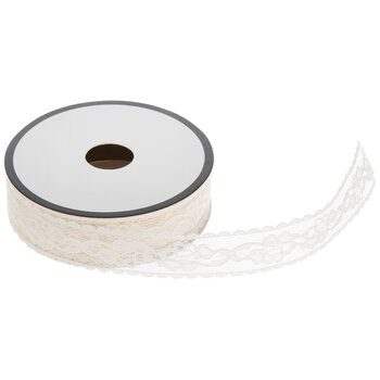 Ivory Flat Lace Trim - 7/8" | Hobby Lobby | 2294189