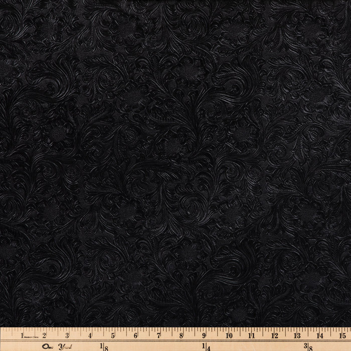 Black Embossed Vinyl Fabric | Hobby Lobby | 438234