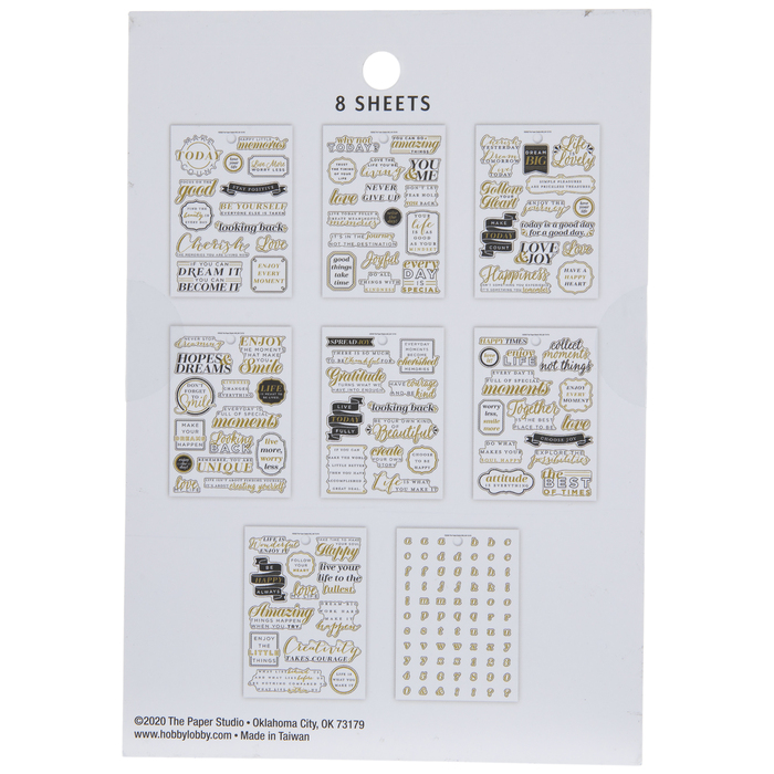 Inspirational Foil Stickers | Hobby Lobby | 1978642