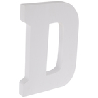 White Letter Wood Wall Decor - D | Hobby Lobby | 1897156