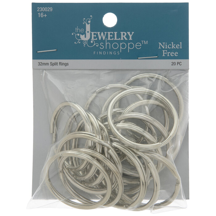 Round Split Rings - 32mm | Hobby Lobby | 230029