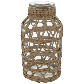 Wicker Wrapped Glass Vase | Hobby Lobby | 2150340