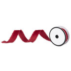 Dark Red Frayed Edge Velvet Trim - 7/8" | Hobby Lobby | 2197390