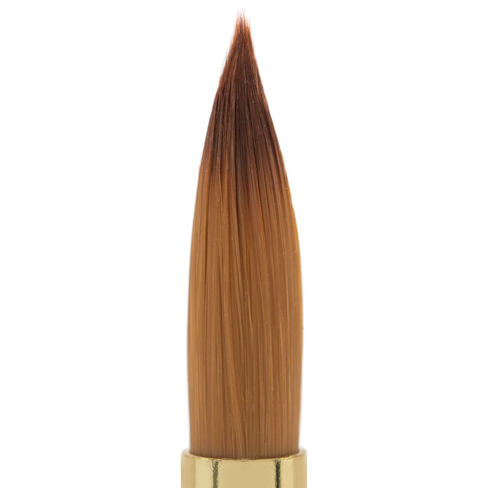 Gold Taklon Round Paint Brush - Size 6 | Hobby Lobby | 2232643