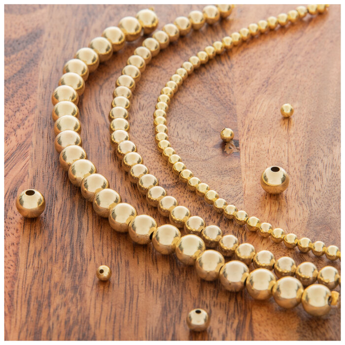 Round Metal Bead Strands | Hobby Lobby | 1806702