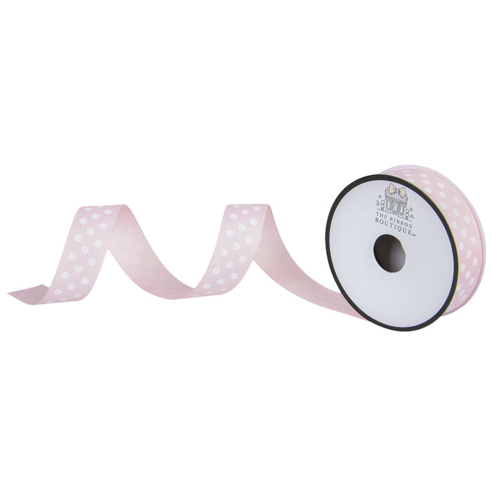 Light Pink & White Polka Dot Grosgrain Ribbon - 7/8" | Hobby Lobby ...