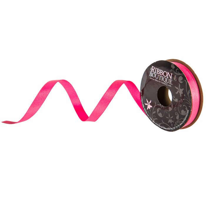 Hot Pink Double-Face Satin Ribbon - 3/8" | Hobby Lobby | 169052