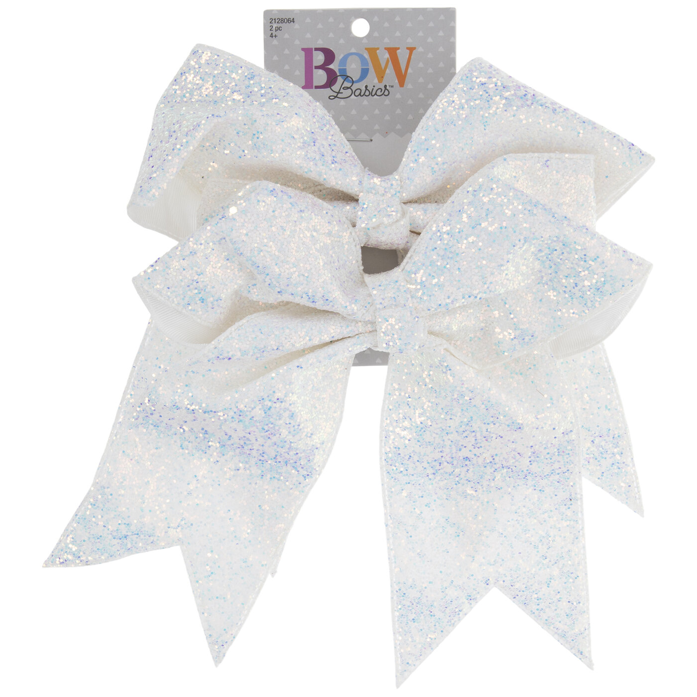 Haberdashery Craft Supplies & Tools 5 Sequin Bows Iridescent White Headband Bow Large Hair Bow ...