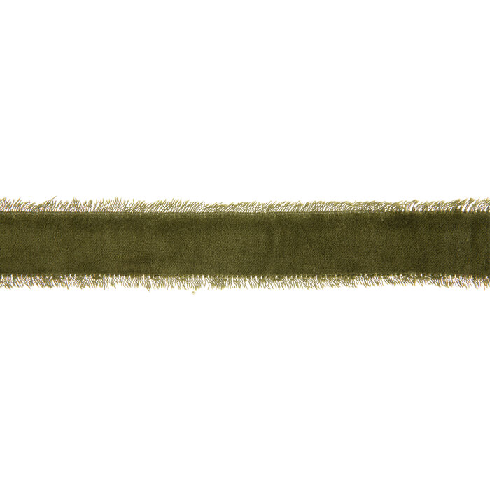 Green Frayed Edge Velvet Trim - 1 1/2" | Hobby Lobby | 2092492