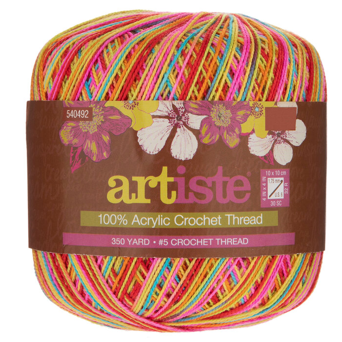 Carnival Artiste Acrylic Crochet Thread | Hobby Lobby | 540492