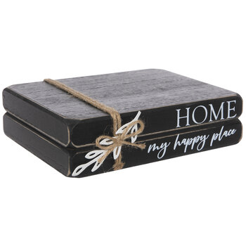 Home My Happy Place Book Stack Wood Decor | Hobby Lobby | 2188381