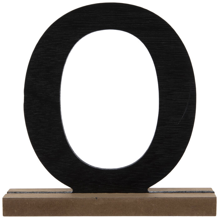 Black Letter Wood Decor - O | Hobby Lobby | 2228203