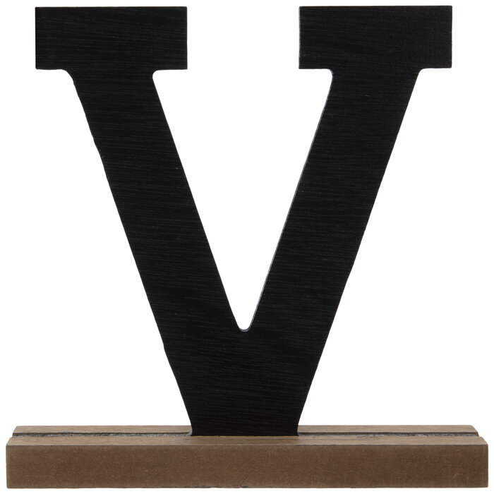 Black Letter Wood Decor - V | Hobby Lobby | 2228252