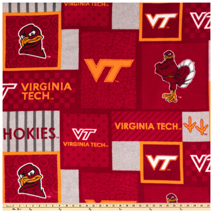 Virginia Tech Block Collegiate Fleece Fabric | Hobby Lobby | 954487