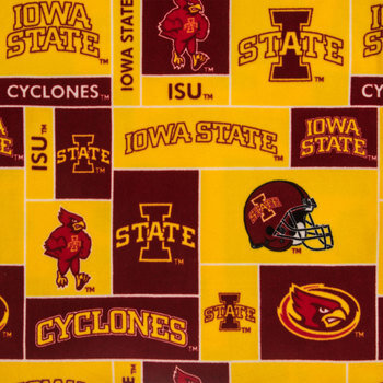 Iowa State Block Collegiate Fleece Fabric | Hobby Lobby | 952382