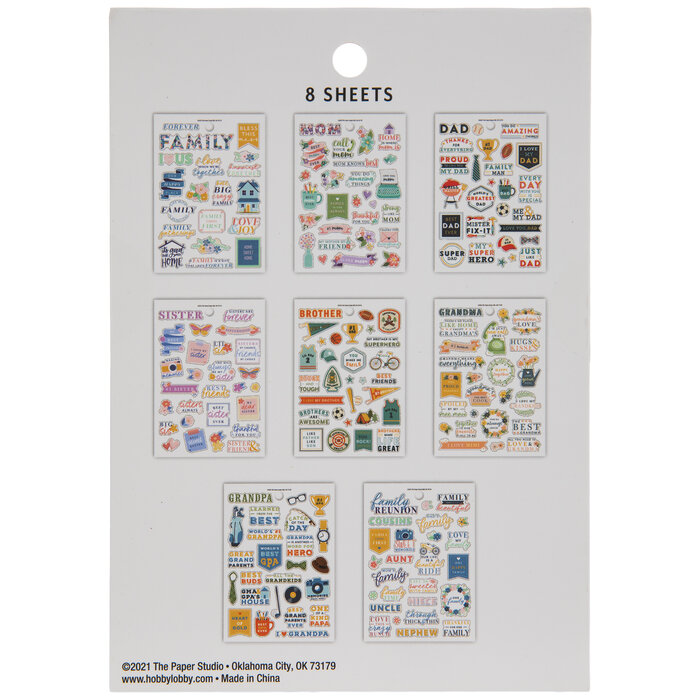 Family Stickers | Hobby Lobby | 2158483